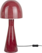 Červená stolní lampa se skleněným stínidlem (výška 45 cm) Bombin – Leitmotiv