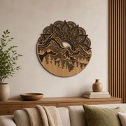 dřevo života 3 vrstvá mandala HORY Rozměry (cm): 40x40, Zvolte barvu dekoru: Javor-Ořech-Wenge