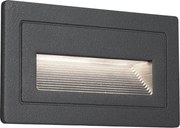 P 94383 Venkovní vestavné svítidlo do zdi Long LED černá IP44 4W 230V teplá bílá 103x58mm - PAULMANN
