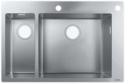 Hansgrohe - Vestavný dřez S712-F655, nerezová ocel 43310800