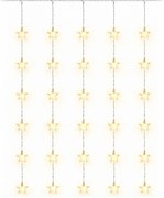 LED vánoční svíticí hvězdy do okna, 120 × 120 cm teple bílá, 30 diod, čirý kabel, IP20 do interiéru, prodlužovací