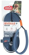 Zolux S.A.S. Vodítko pes BIVOUAK ploché,silik.15mm/10m modrá Zolux