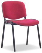 Konferenční židle Viva, černé nohy, červená