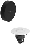 Hansgrohe Flexaplus - Vrchní sada k vanové odtokové a přepadové soupravě s napouštěním, Push-Open, matná černá/vysoce lesklá bílá 58187670