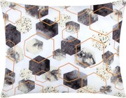 Bavlněný povlak na polštář Hexagon stracciatella Velikost: 70 x 90