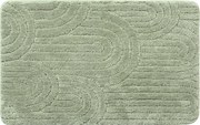 Aqualine Aqualine, RIST koupelnová předložka, 50x80cm, 100% polyester, protiskluz, zelená, NI8594