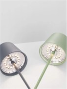 NV 9223404 Venkovní stolní lampa SEINA šedý hliník a akryl LED 2W 2700K 5V DC IP54 vypínač na těle nabíjecí s PG základnou nebo USB C kabelem - NOVA LUCE