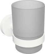 Sapho Sapho, X-ROUND WHITE sklenice, mléčné sklo, bílá, XR903W