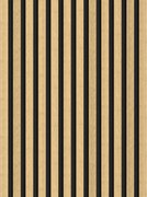 Mexen Lam-F, akustické stěnové lamely 275 × 30 cm, plstěný podklad 8 mm, technická dýha, bambus přírodní, S105-275307-3015-011