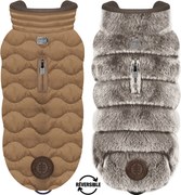 MILK&PEPPER Oboustranný kabát pro psy Gaspard Camel Velikost: 26