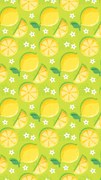 Rychleschnoucí plážová osuška LEMONS 100x180 cm zelená, 100% mikrovlákno
