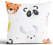 MK Lůžkoviny Bavlněný povlak na polštářek Renforcé 40 x 40 cm - Zvířátka v Zoo