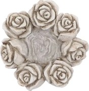Cementový květináč mísa s růžemi Saint antique Rose - 24*24*9 cm