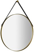 Sapho Orbiter - Zrcadlo v rámu, průměr 60 cm, matná zlatá ORT060G