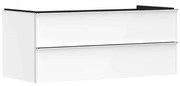 Hansgrohe Xelu Q - Umyvadlová skříňka, 50x118x55 cm, 2 zásuvky, lesklá bílá/chrom 54082000