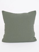 MK Lůžkoviny Mušelínový povlak na polštář 40 x 40 cm - Alexia Duo olivová/přírodní