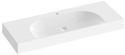 Ravak Lite - Umyvadlo 120x45 cm, bez přepadu, otvor pro baterii, bílá XJX01212000
