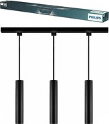 Philips - Lustr na lanku v lištovém systému EASYLINK 3xGU10/7W/230V 1m černá