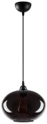 Závěsné svítidlo se skleněným stínidlem ø 27 cm Smoked – Opviq lights