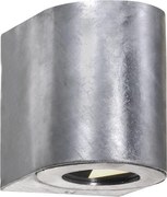 NOR 49701031 Venkovní nástěnné svítidlo Canto 2 2x5W LED galvanizovaná ocel čirá - NORDLUX