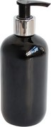 Dávkovač na mýdlo 300 ml černý s černo-stříbrnou pumpičkou BELA
