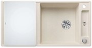 Blanco Axia III XL 6 - Silgranitový dřez, 100x51 cm, s ovládáním odtoku a příslušenstvím, InFino, jemná bílá 527051