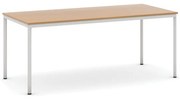 Jídelní stůl, 180x80 cm, šedá podnož, buk