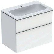 Geberit iCon - Skříňka s umyvadlem, 75x63x48 cm, KeraTect, lesklá bílá 502.332.01.2