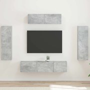 Televizní skříň 5 ks Betonově šedá 3409171