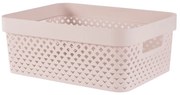 Světle růžový plastový úložný box 36x27x14 cm Pure – Curver