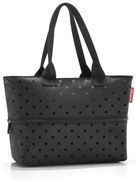 Chytrá taška přes rameno Reisenthel Shopper e1 glossy dots black