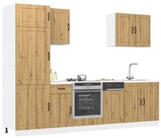 7dílná sada kuchyňských skříněk "Lucca" dub artisan kompozit 3314780