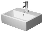Duravit Vero Air - Umývátko 45x35 cm, s přepadem, otvor pro baterii, WonderGliss, bílá 07244500001