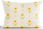 MK Lůžkoviny Bavlněný povlak na polštář Renforcé 40 x 60 cm - Narcis bíložluté