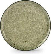 Zelený/krémový talíř z kameniny ø 27 cm Gravel – ONA