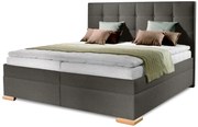ND Murano Boxspring 160x200cm šedá ekokůže