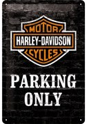 Postershop Plechová cedule: Harley-Davidson Parking Only - 30x20 cm