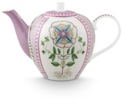 Pip Studio Lily & Lotus čajová konvice 1,6l, lila