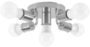 Toolight - Stropní kovová 6-ramenná lampa 6xE27 60W APP709-6C, chromová, OSW-05206