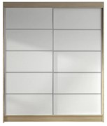 Šatní skříň LINO IV šířka 120 cm - dub sonoma/bílá