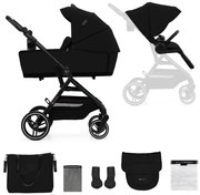 | KINDERKRAFT SELECT - Kombinovaný kočárek 2v1 YOXI Pure black | KSYOXI00BLK2000