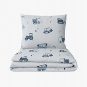 Bavlna Sada povlečení 140x200 Vzor: Modré bagry