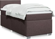 Box spring postel s matrací tmavě hnědá 80x200 cm textil 3285711