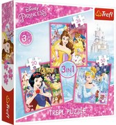 34833 Dětské puzzle - Disney Princess II. - 3v1