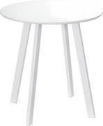 HOMCOM Kulatý Jídelní Stůl 72 x 72 cm pro 2 Osoby - Moderní Stůl s Šikmýma Nohama do Kuchyně, Jídelny a Obývacího Pokoje | Aosom