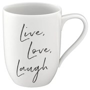 Villeroy & Boch Statement hrnek "Live Love Laugh", 0,34 l 10-1621-9659