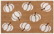 Hanse Home, Rohožka Halloween bílé dýně 105676 - na ven i na doma, 45x75, bílá, chodba / předsíň