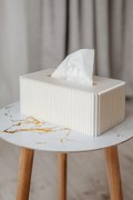 BOX SETA - Designový box na jednorázové kapesníčky, bílá