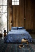 Pip Studio perkálové povlečení Bustani modrý 140x200 + 70x90 cm (Kvalitní perkálové povlečení na jednolůžko)