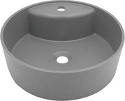 Laveo Cliff, granitové umyvadlo na desku 430x430x142 mm, šedá, LAV-VGC1510T